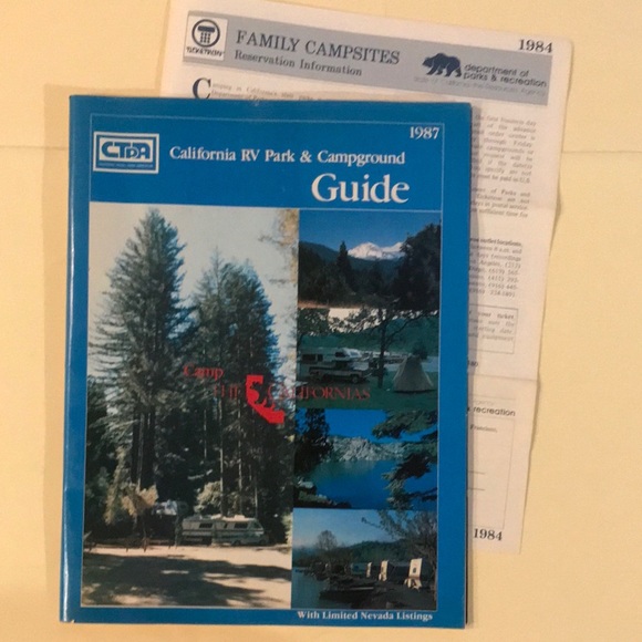 Vintage | Other | California Rv Park Guide Reservation Form | Poshmark